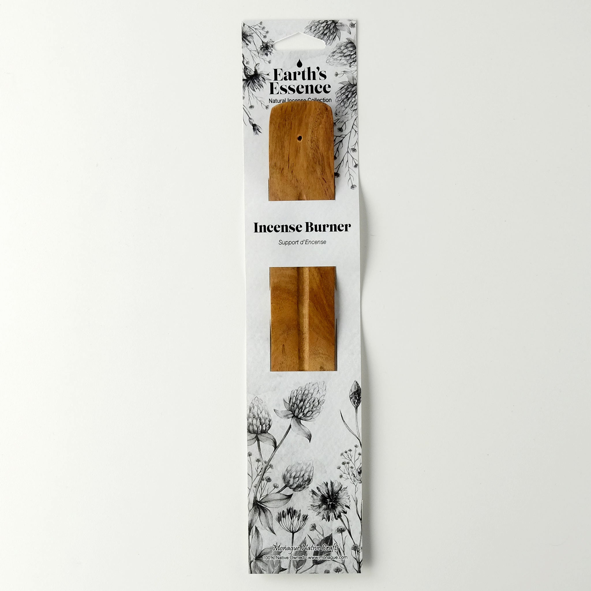 Earth's Essence Wooden Incense Holder – Monague Indigenous Crafts and Gifts